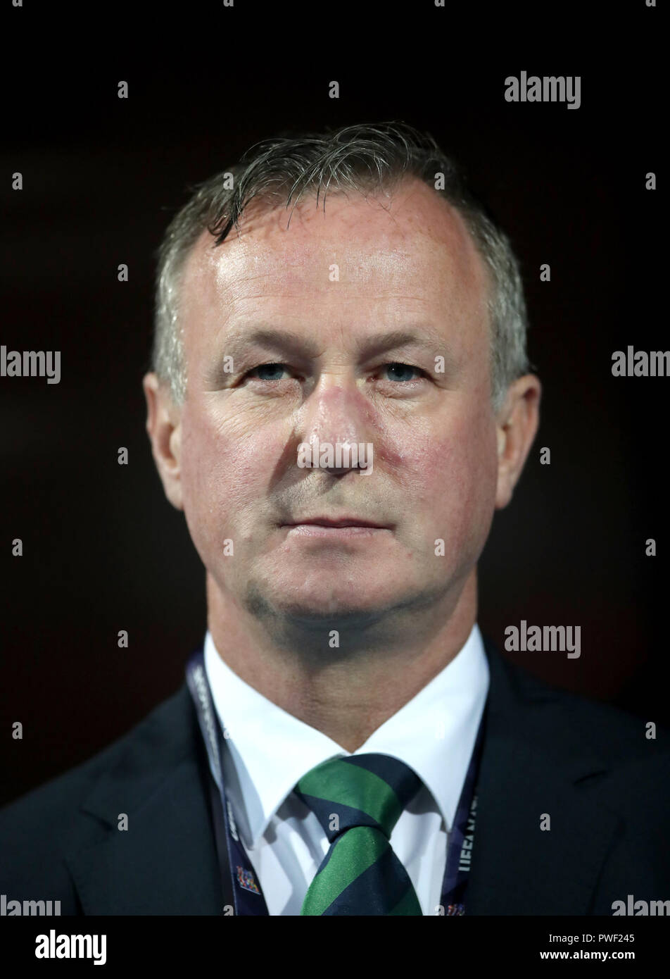 Northern Ireland manager Michael O'Neill during the Nations League ...