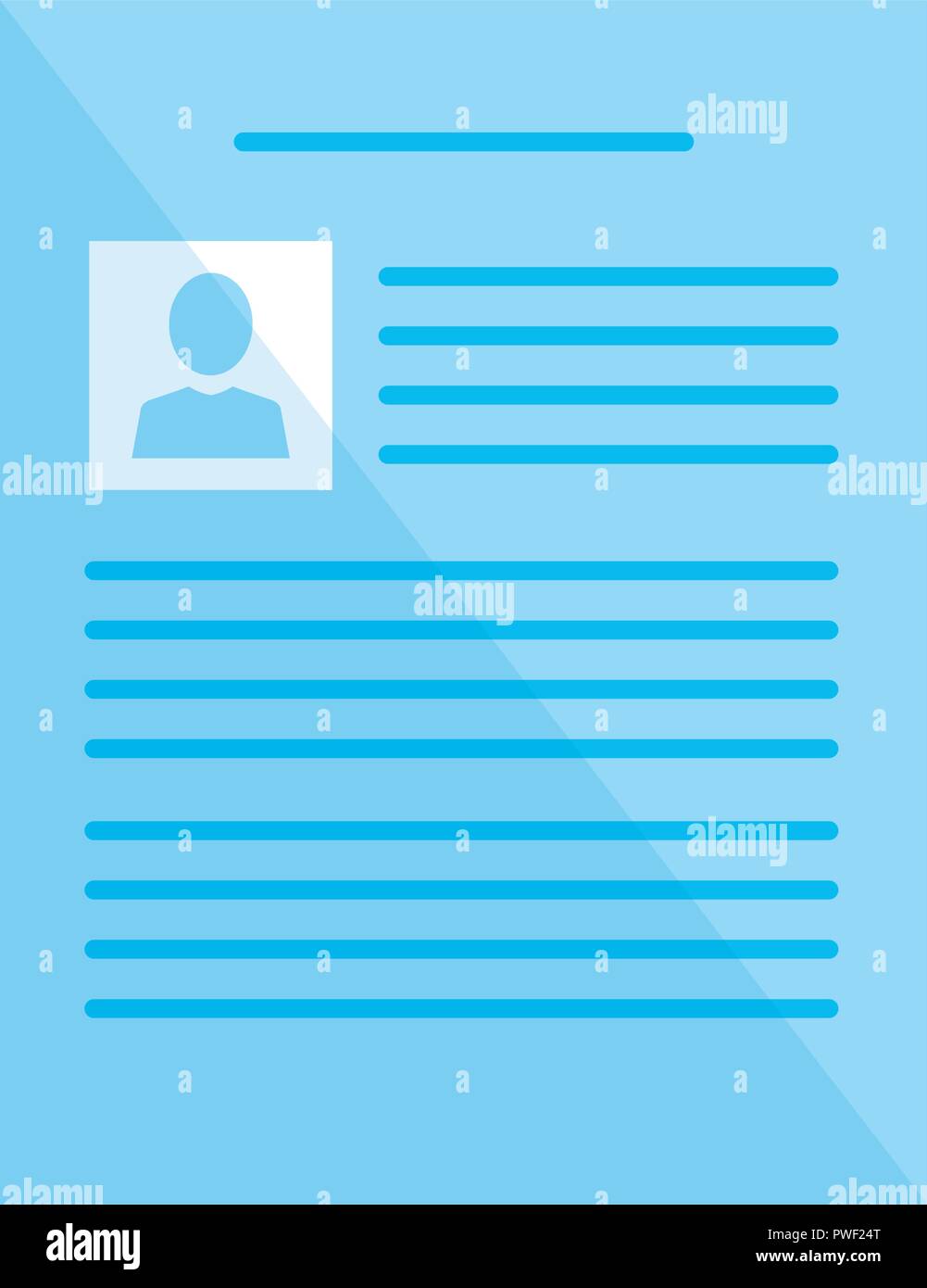 curriculum vitae paper document vector illustration design Stock Vector ...