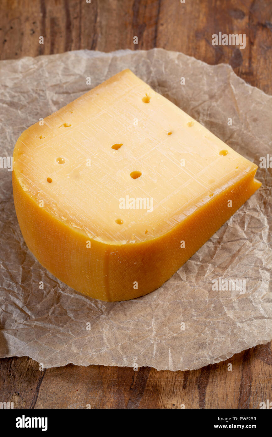 Beemster cheese, hard Dutch cheese made from cow milk from grass grown ...