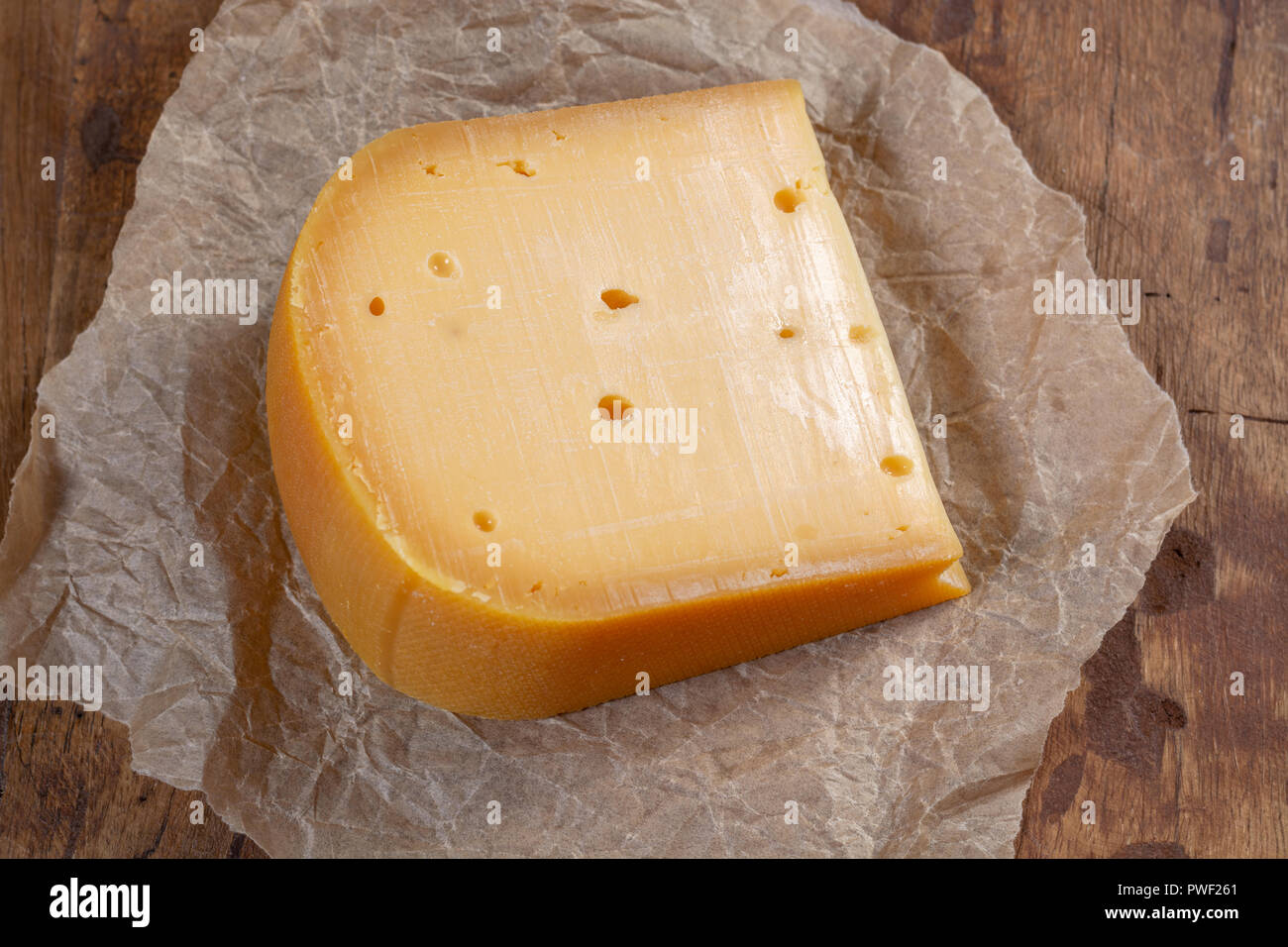 Beemster cheese, hard Dutch cheese made from cow milk from grass grown ...