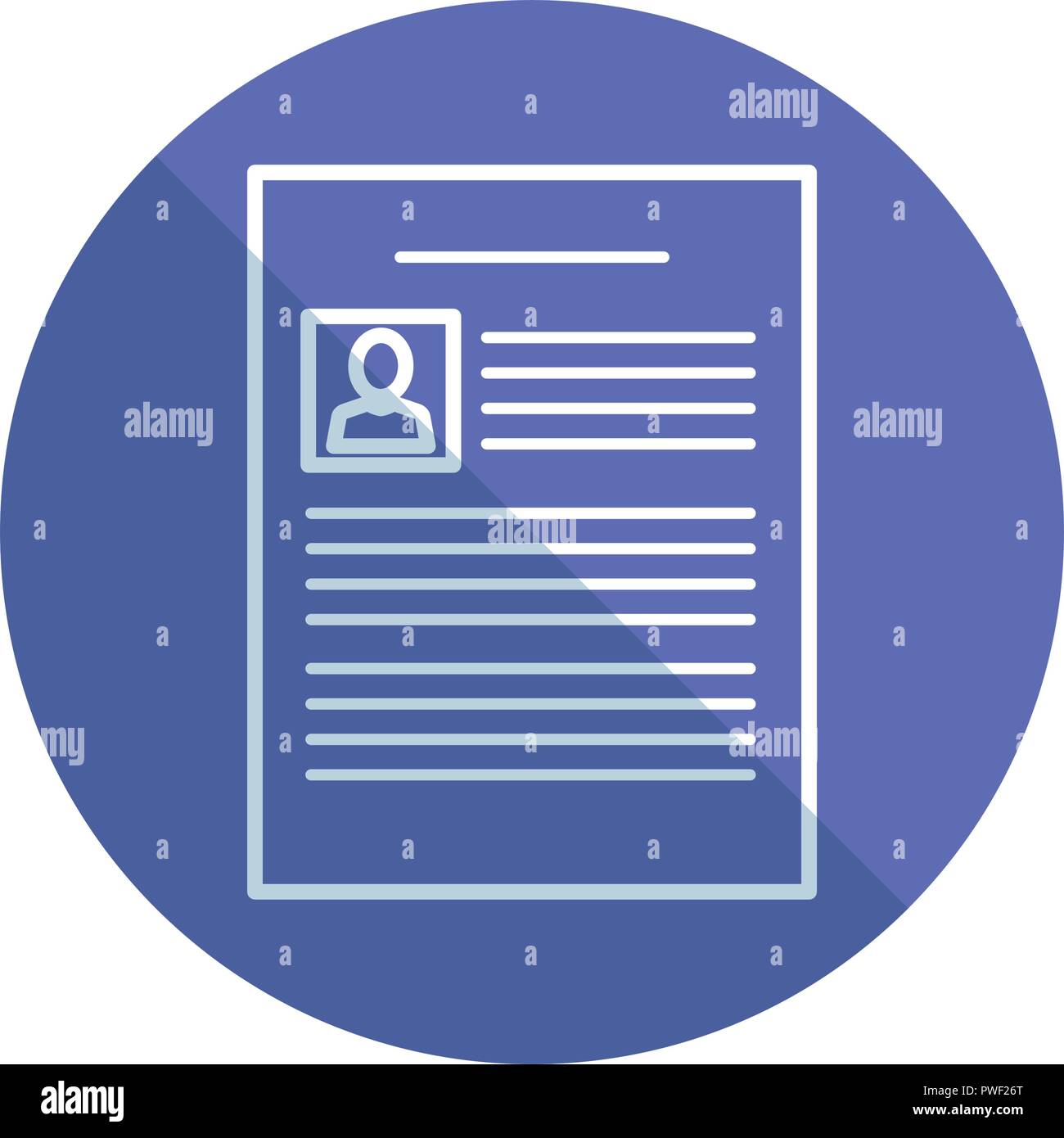 curriculum vitae paper document vector illustration design Stock Vector ...