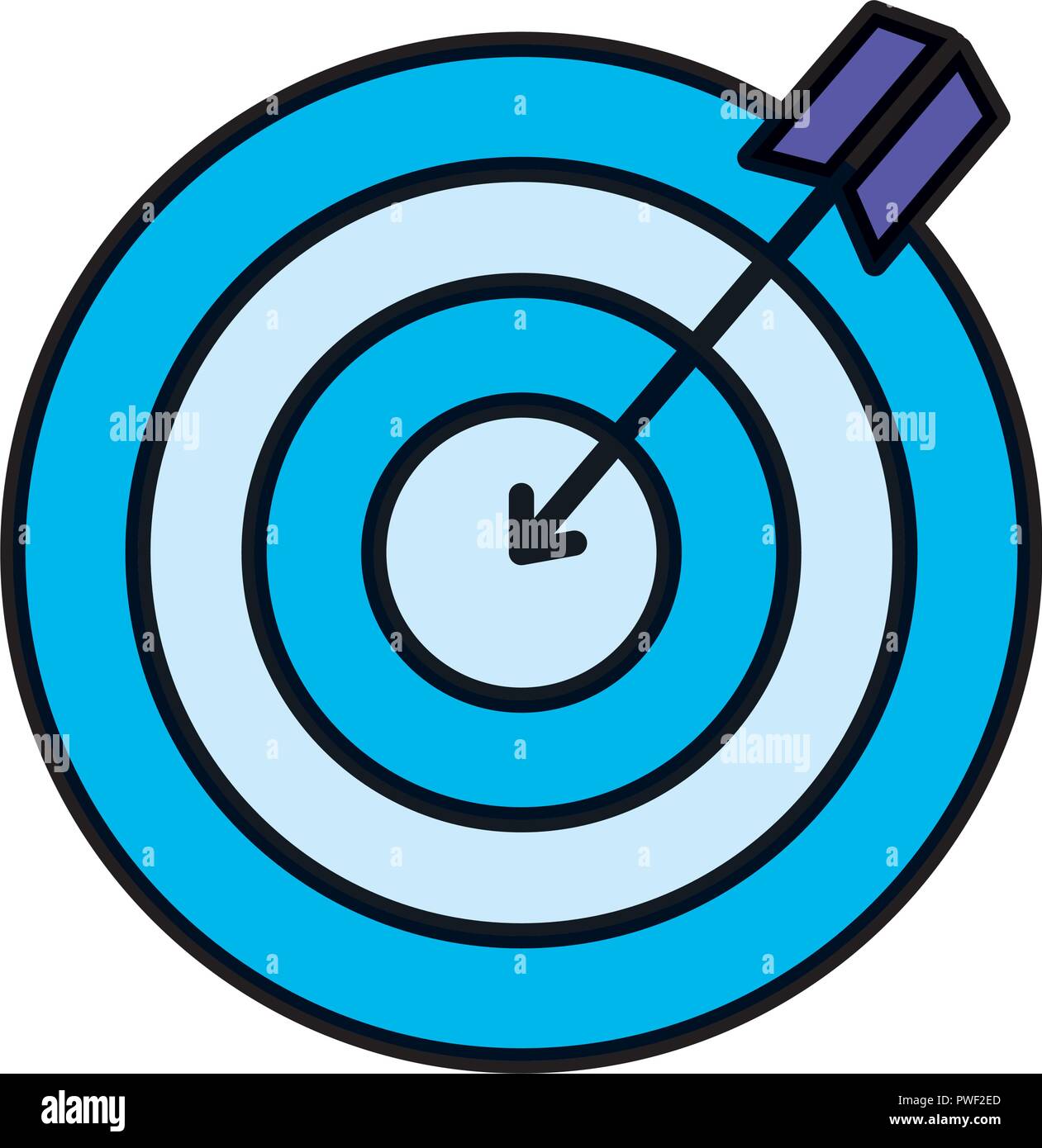 target with arrow icon vector illustration design Stock Vector Image ...
