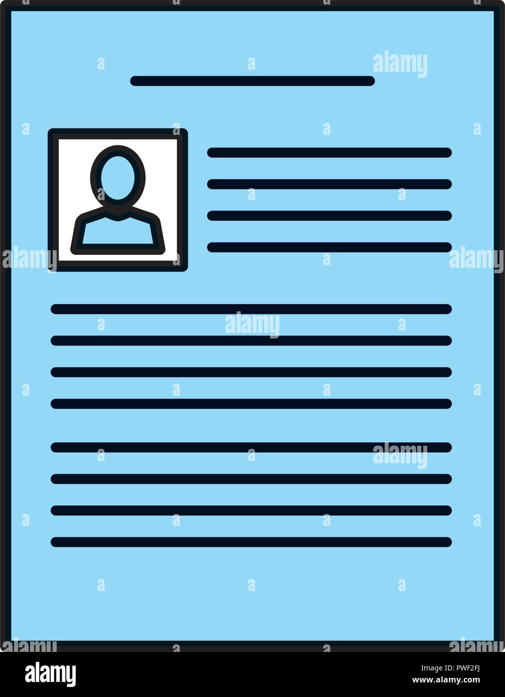 curriculum vitae paper document vector illustration design Stock Vector ...
