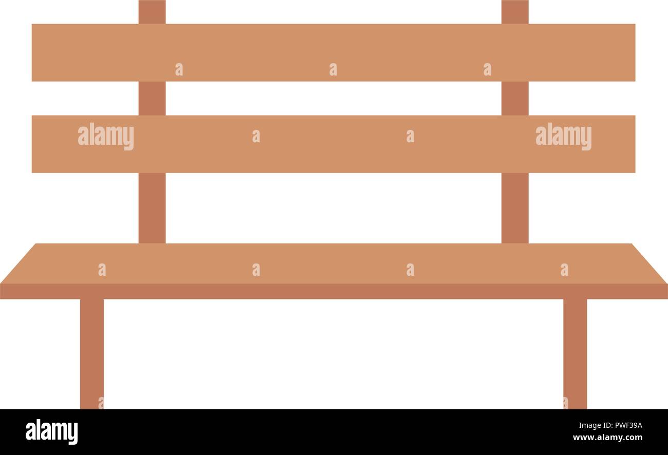 park chair wooden icon vector illustration design Stock Vector Image ...