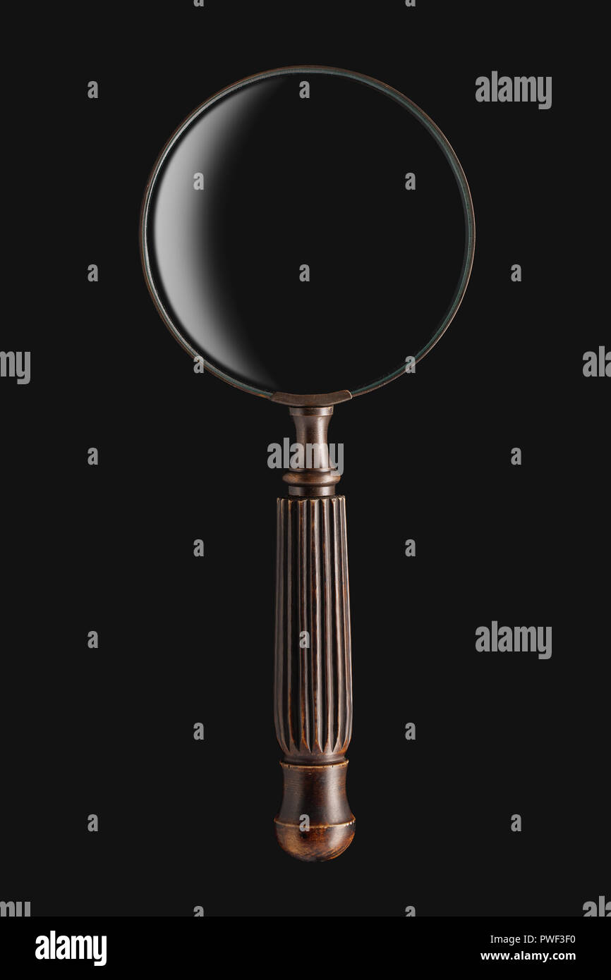 Old magnifying glass hi-res stock photography and images - Alamy