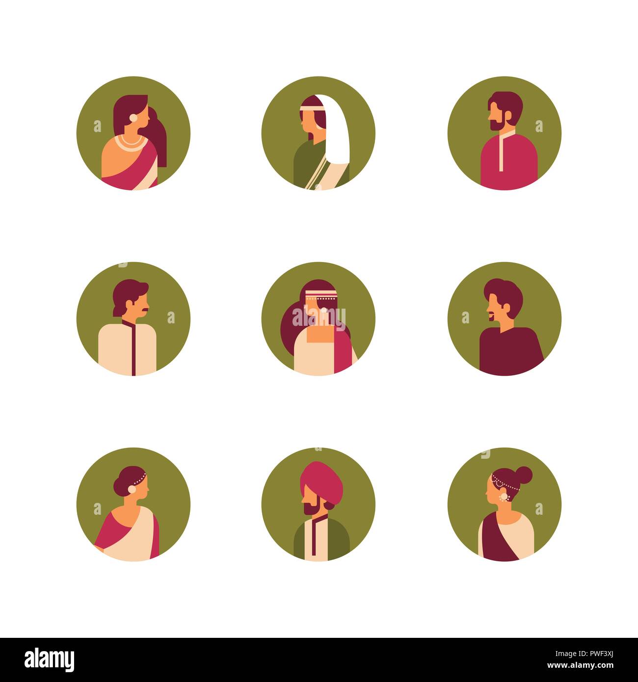 Set festive national traditional Stock Vector Images - Alamy