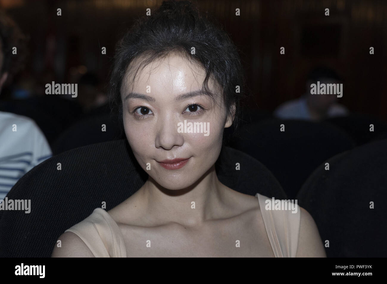 Chinese actress Qi Xi attends the screening of 'Bitter Flowers' at the ...