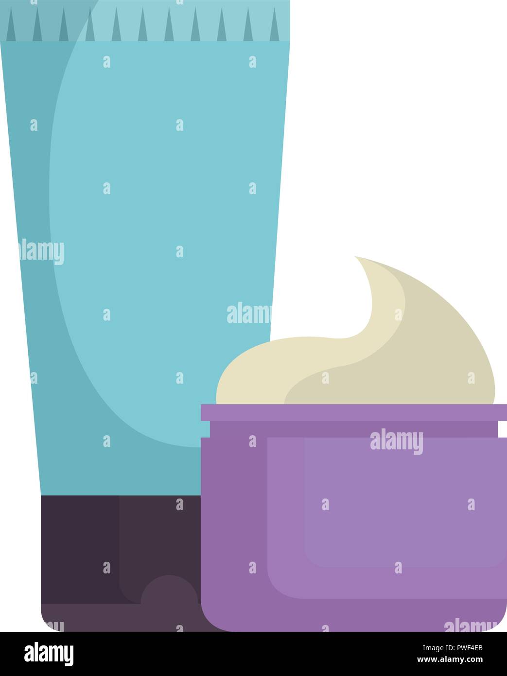 set of facial creams products vector illustration design Stock Vector ...