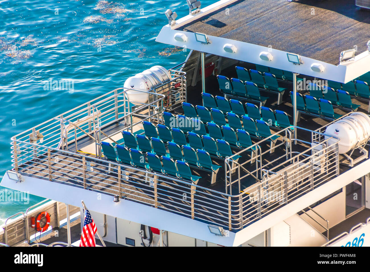Ferry deck seats seating hi-res stock photography and images - Alamy