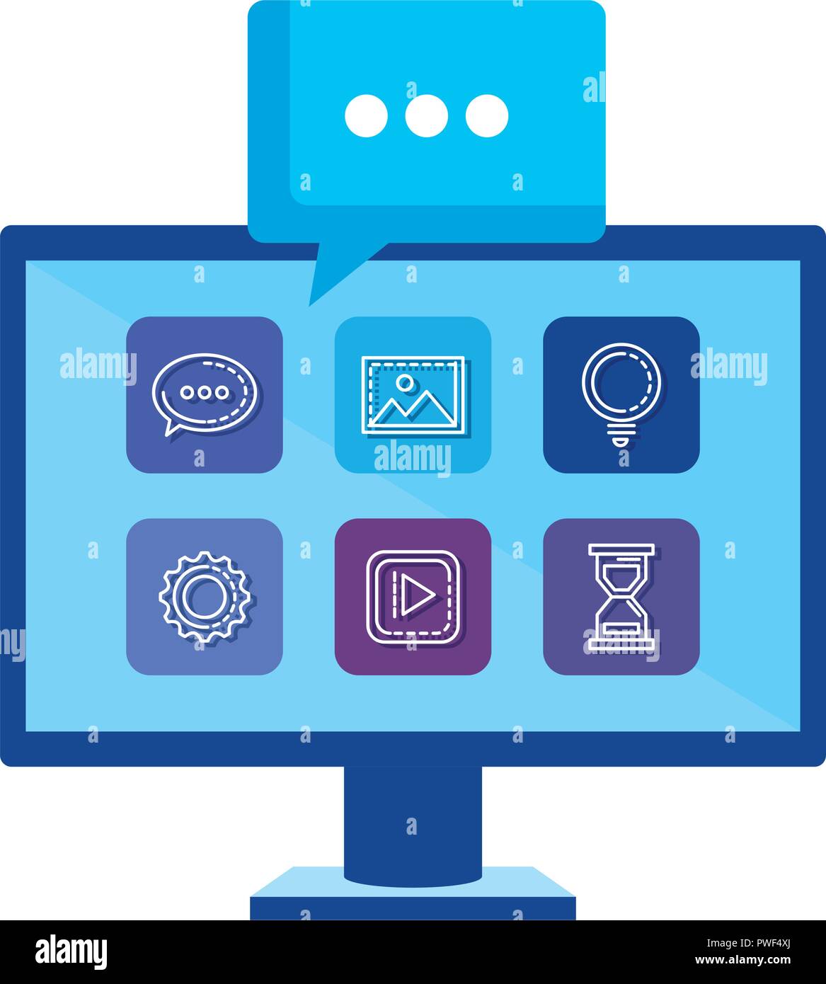 Computer monitor settings menu hi-res stock photography and images - Alamy