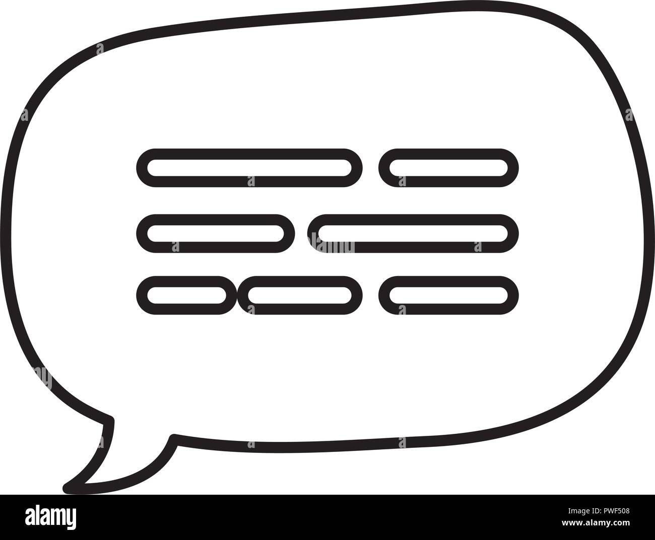 speech bubble message icon vector illustration design Stock Vector Image & Art - Alamy