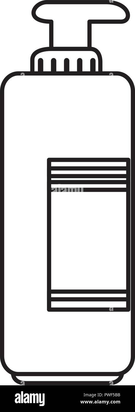 soap bottle with facial product vector illustration design Stock Vector ...