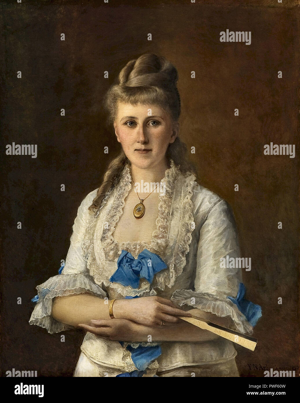 Arbo Peter Nicolai - Kvinneportrett Stock Photo - Alamy