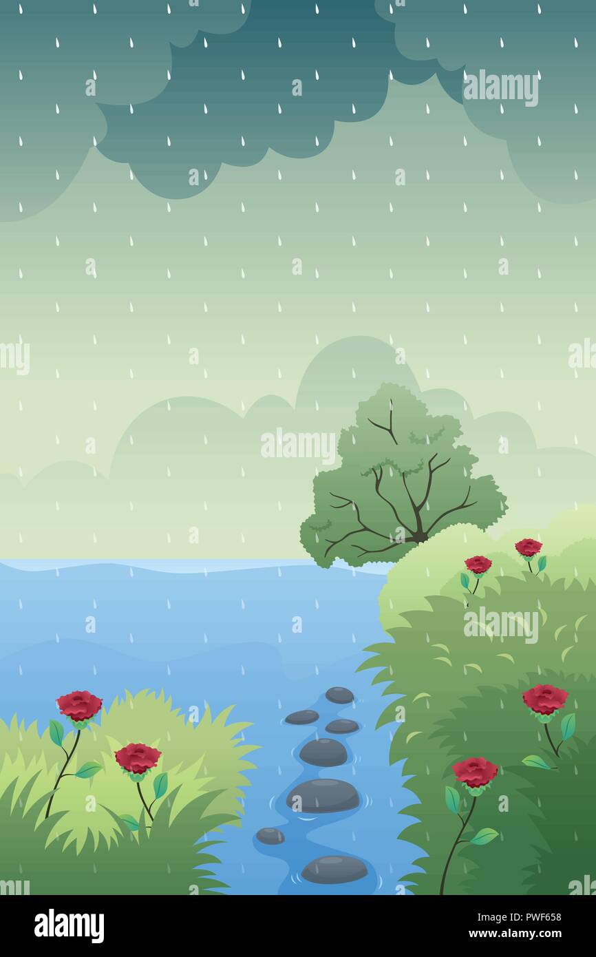 Heavy flooding Stock Vector Images - Alamy