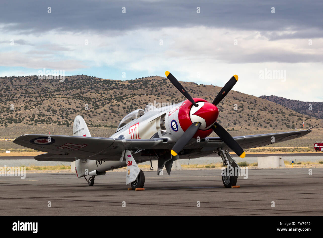 Hawker Sea Fury "Sawbones" flown by Space Shuttle Astronaut Curt Brown ...