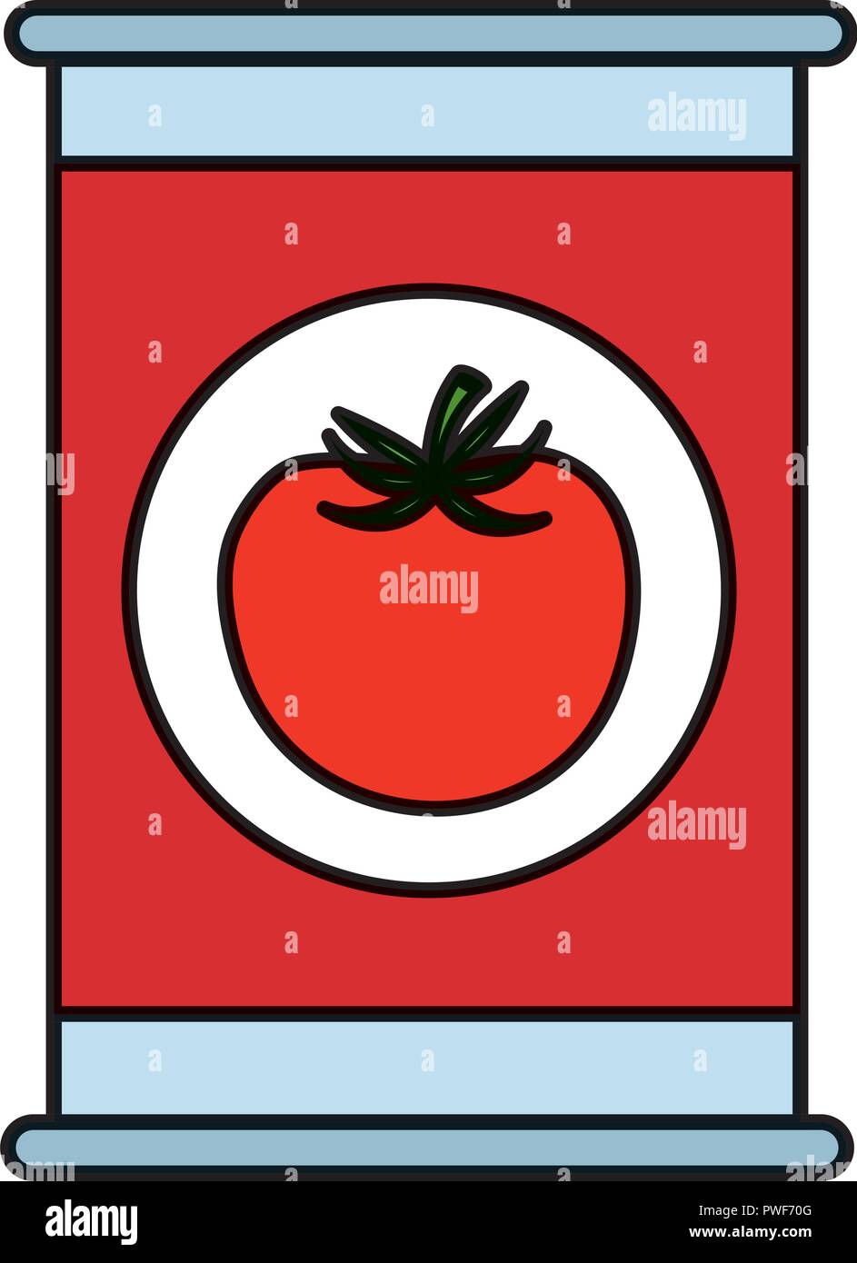tomato soup can product vector illustration design Stock Vector Image ...