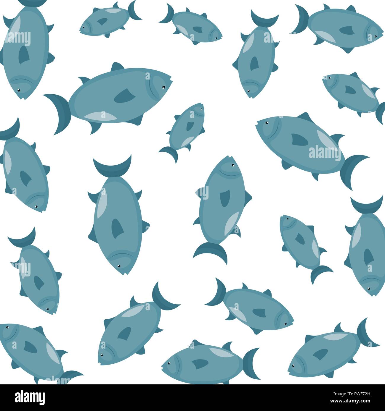 tuna sea food pattern vector illustration design Stock Vector Image ...