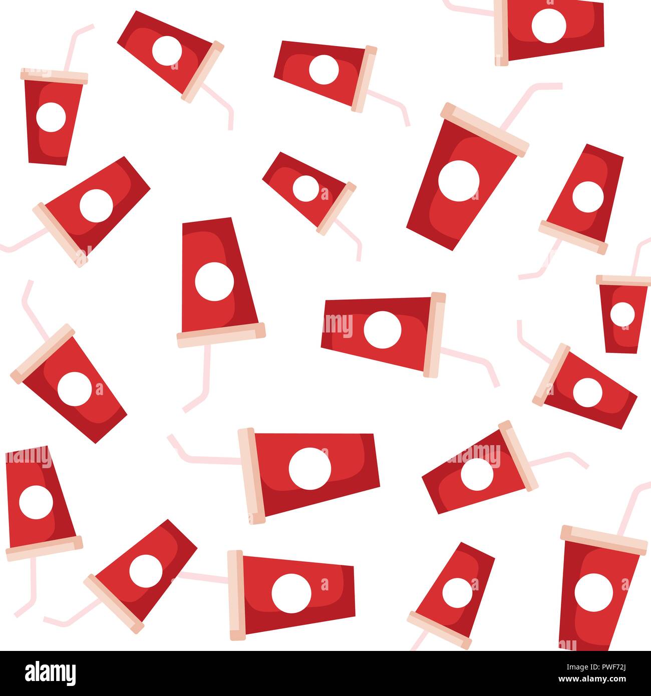 soda cup pattern background vector illustration design Stock Vector ...