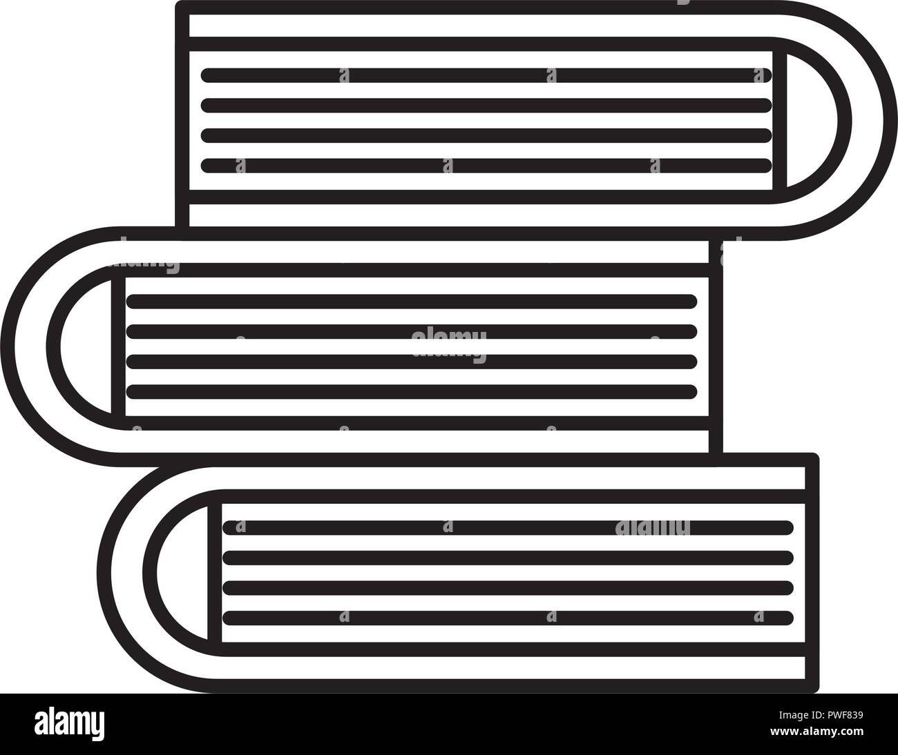 pile text books isolated icon vector illustration design Stock Vector ...