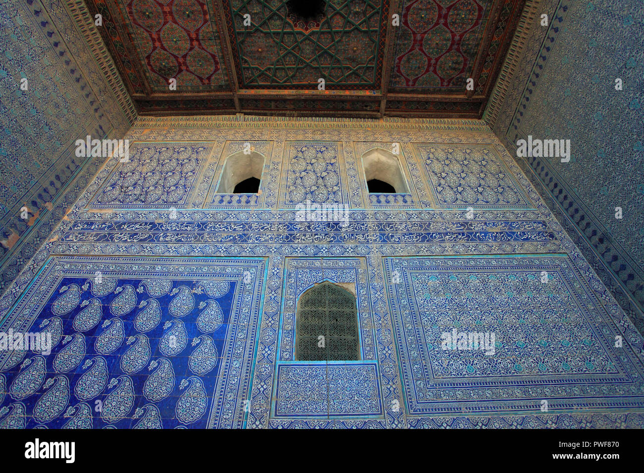 Uzbekistan, Khiva, Tosh Hovli Palace, ceramic tiles Stock Photo - Alamy