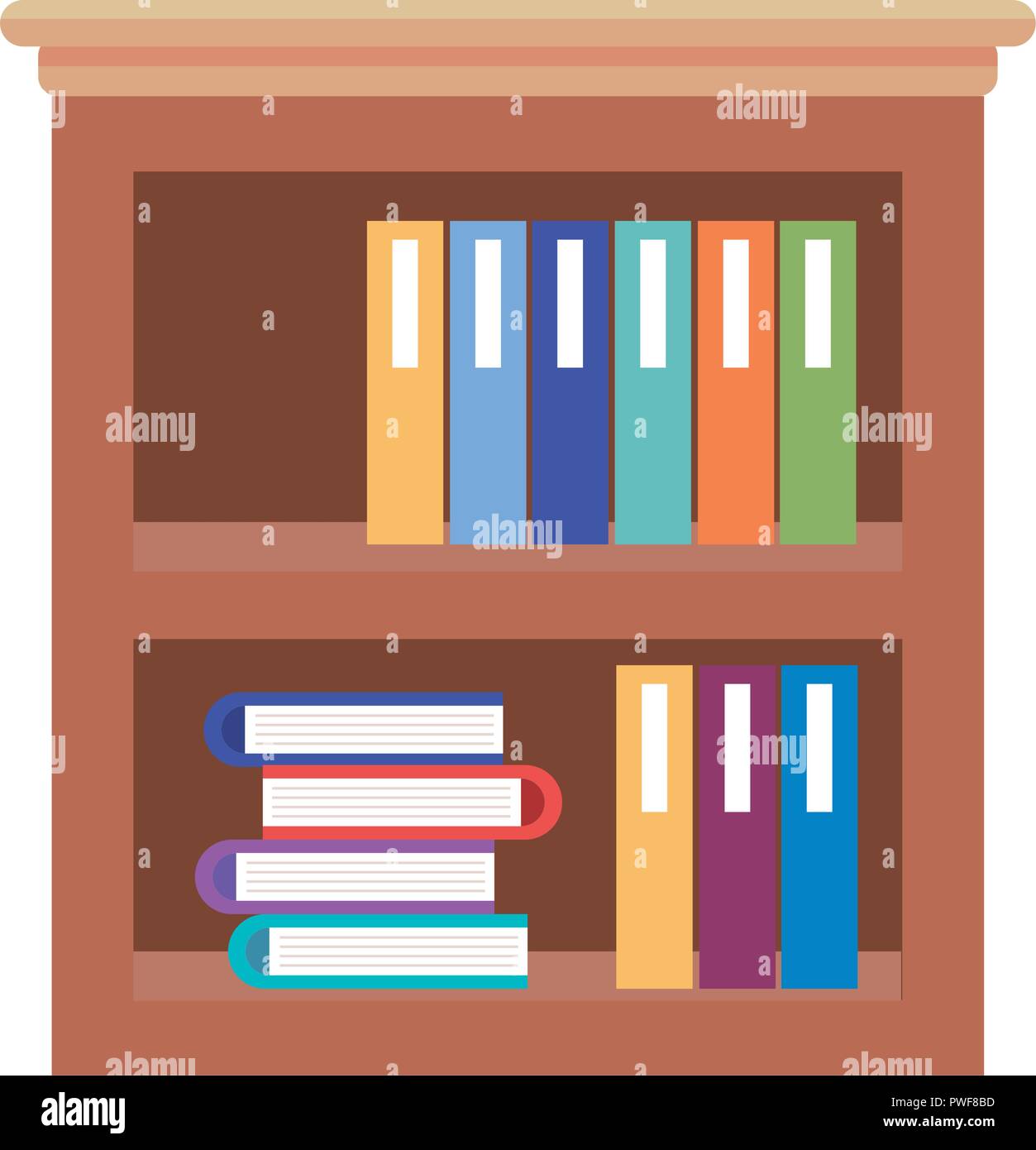 library shelving isolated icon Stock Vector Image & Art - Alamy