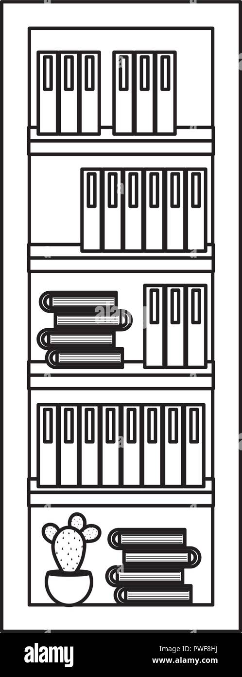 library shelving isolated icon Stock Vector Image & Art - Alamy