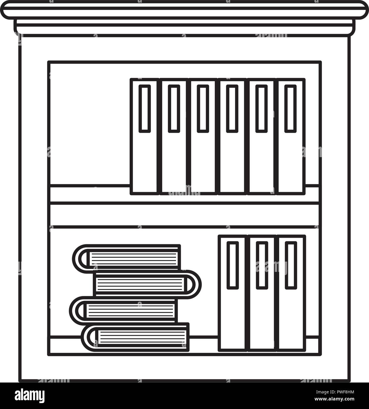 library shelving isolated icon Stock Vector Image & Art - Alamy