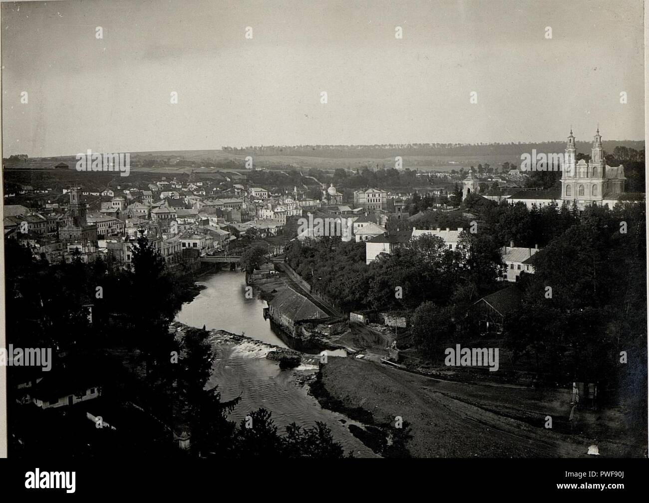 BUCZACZ vom Süden aus gesehen. Aufgenommen am 12.V. 1916 Stock Photo ...