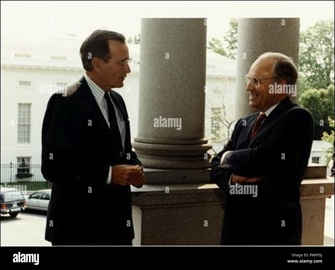 Bush and Cheney 1991 Stock Photo - Alamy