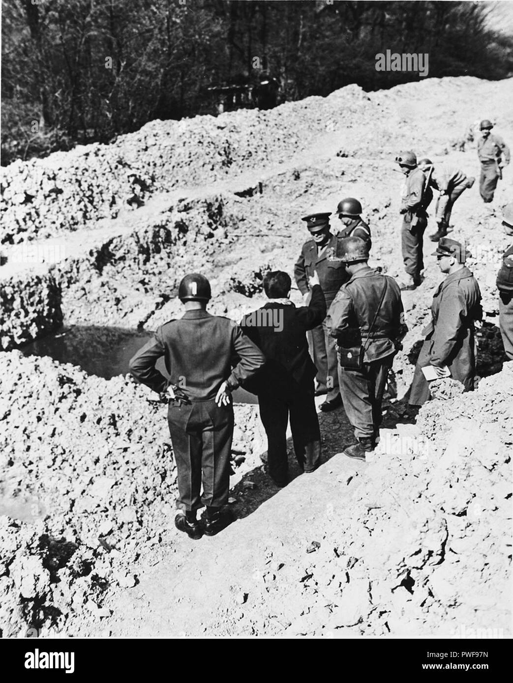 Buchenwald Ohrdruf Patton Eisenhower 64082a Stock Photo Alamy