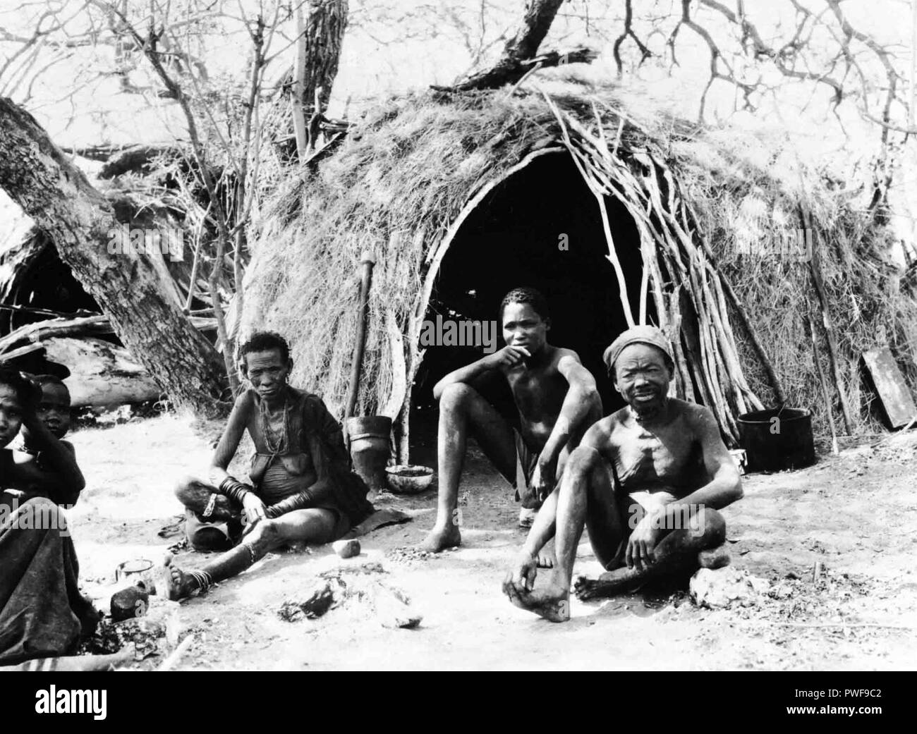 San bushmen Black and White Stock Photos & Images - Alamy