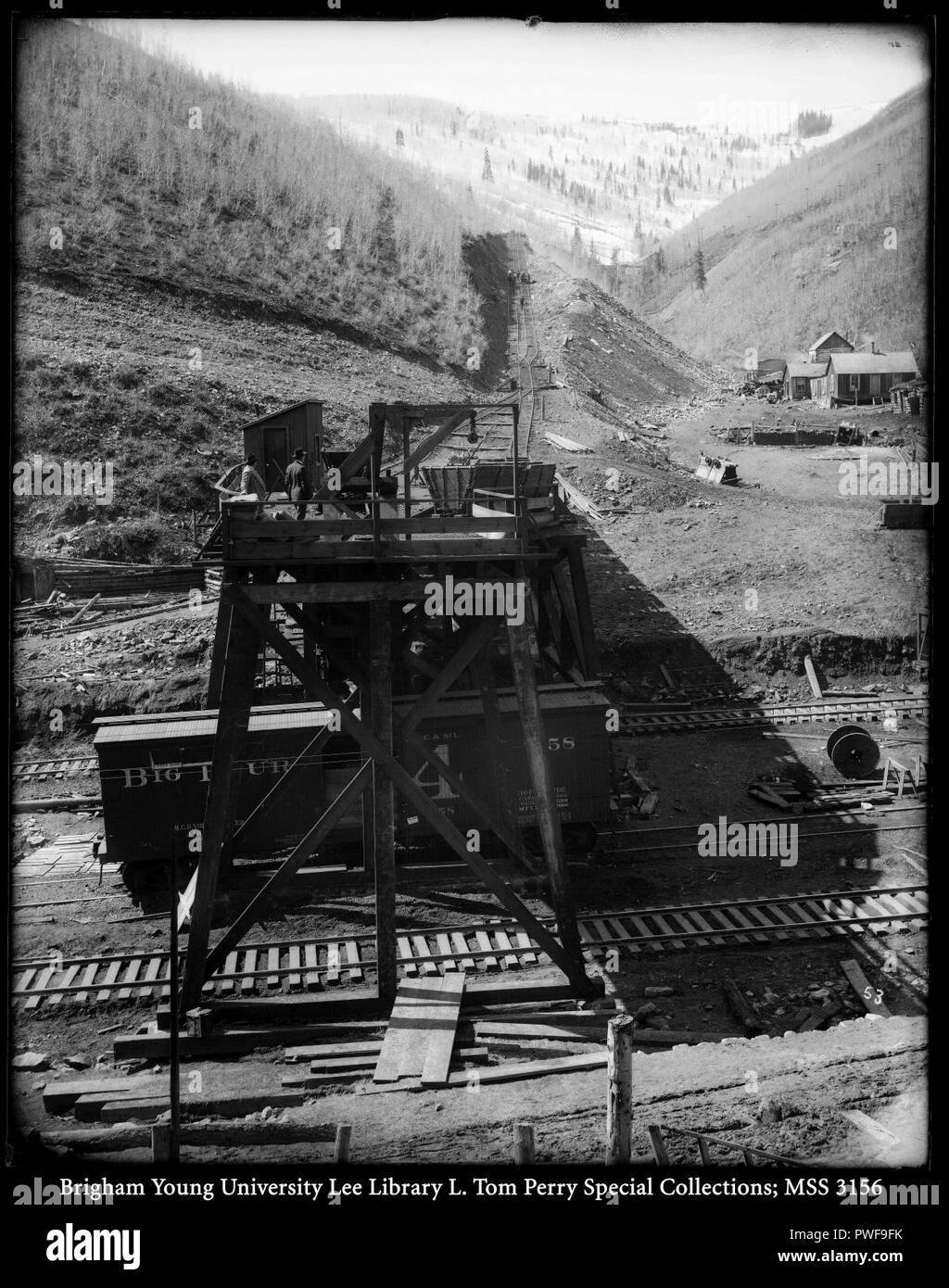 Building a Railroad Stock Photo - Alamy