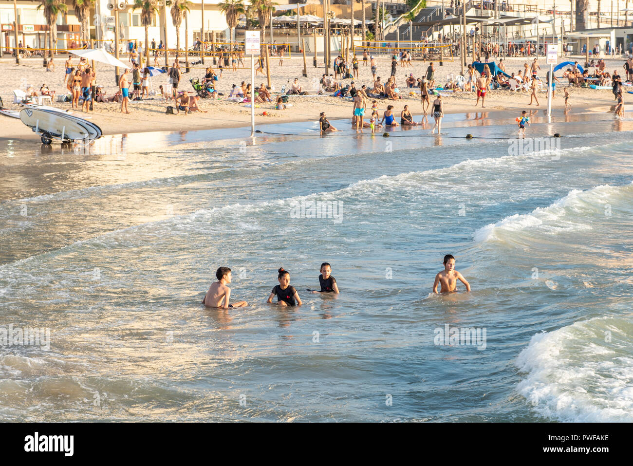 Swimming beachgoer hi-res stock photography and images - Alamy