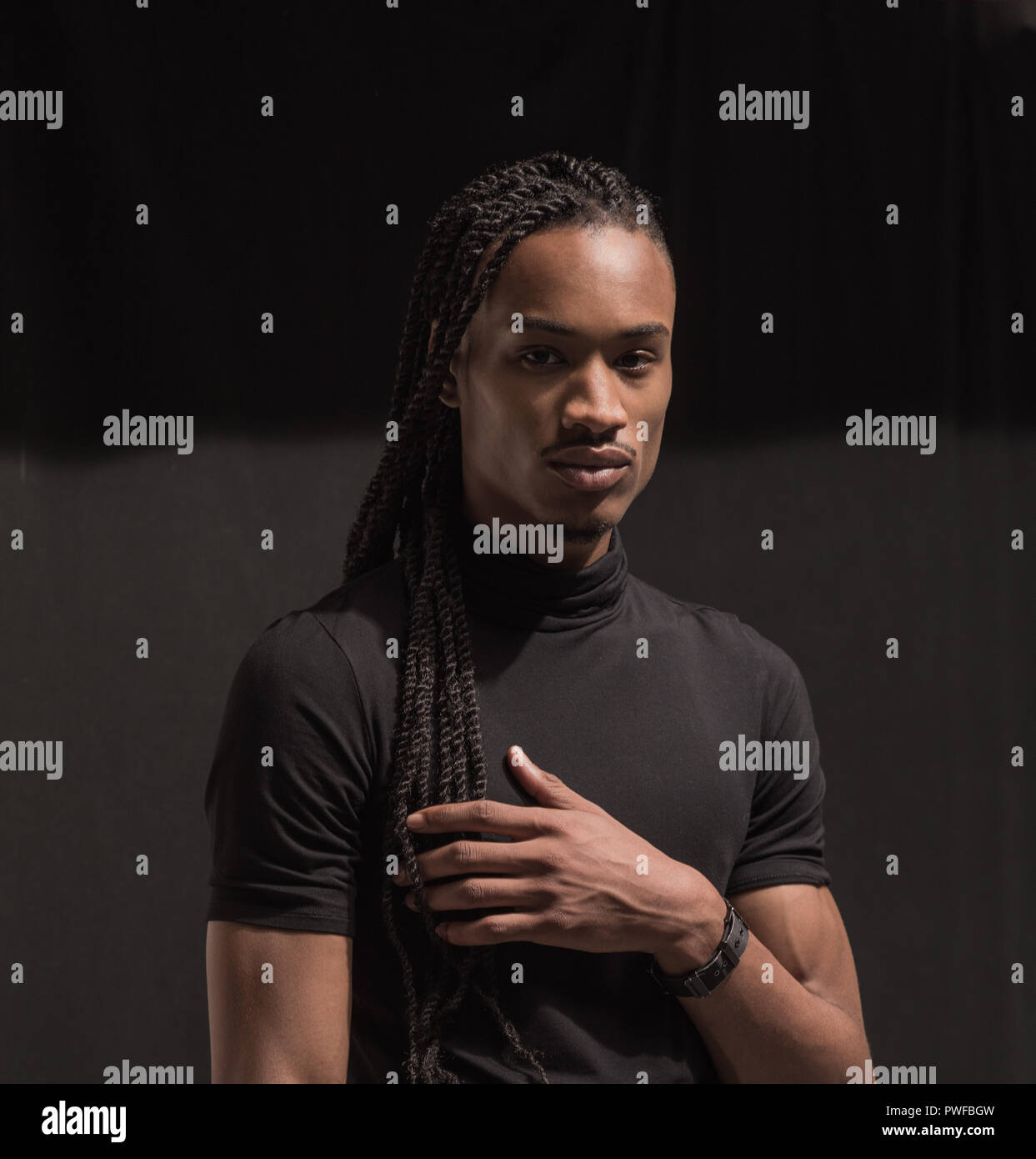 Fashion, editorial images of model Rowles Adams Stock Photo - Alamy