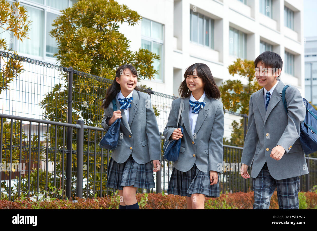 Japanese junior high students Stock Photo - Alamy