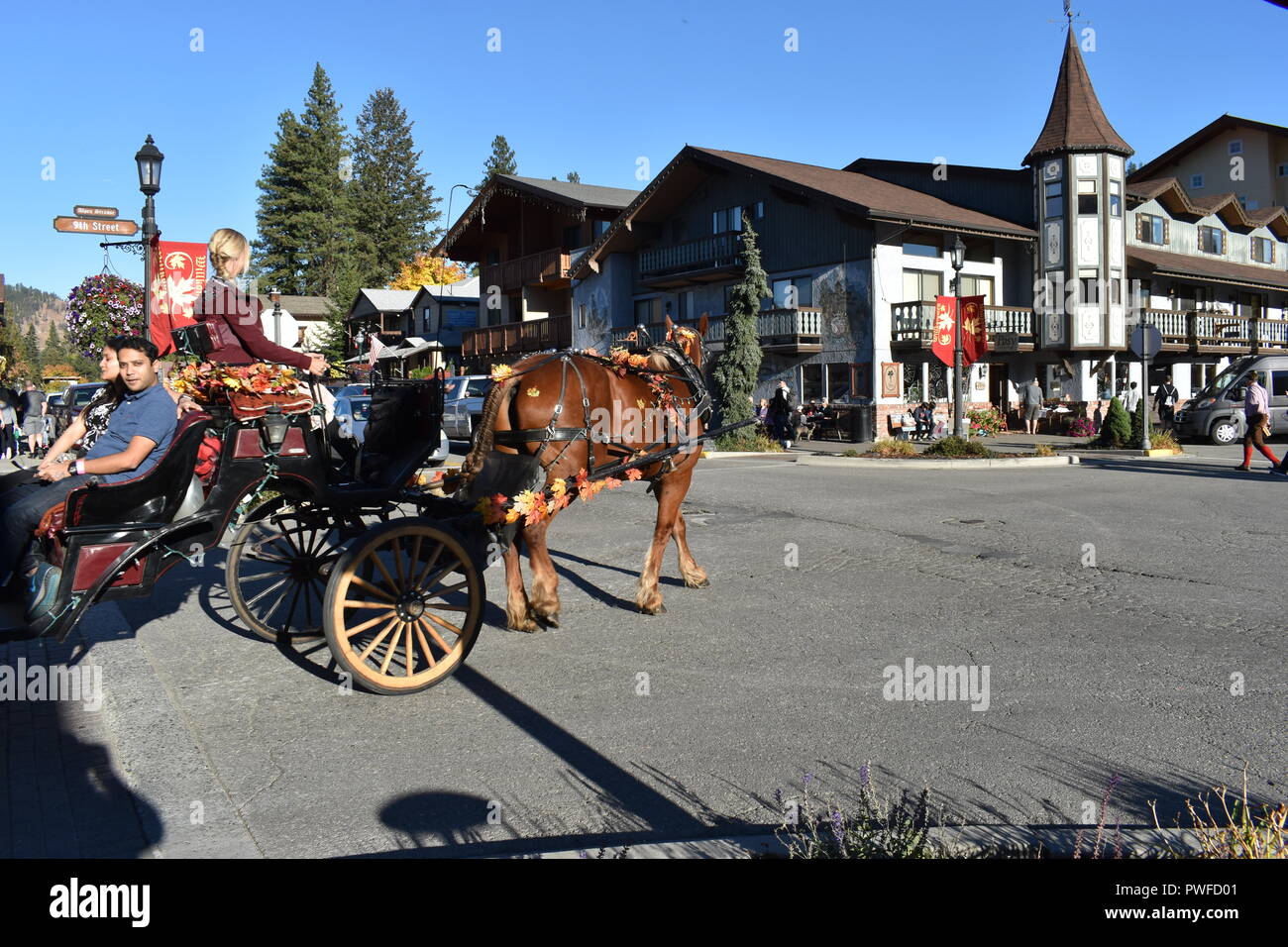 Octoberfest in Leavenworth Washington Stock Photo - Alamy
