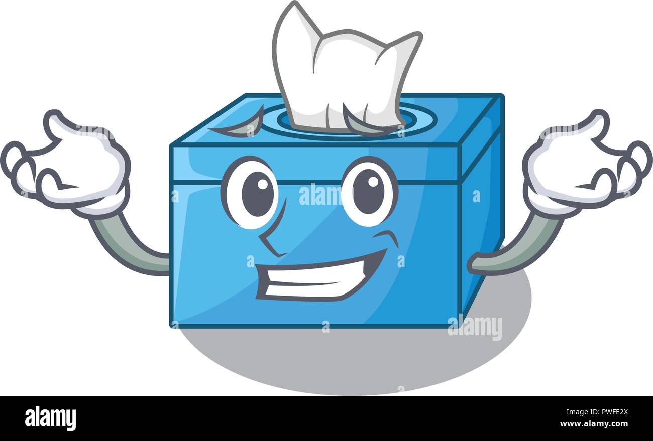 Grinning cartoon tissue box in the restaurant Stock Vector Image & Art ...