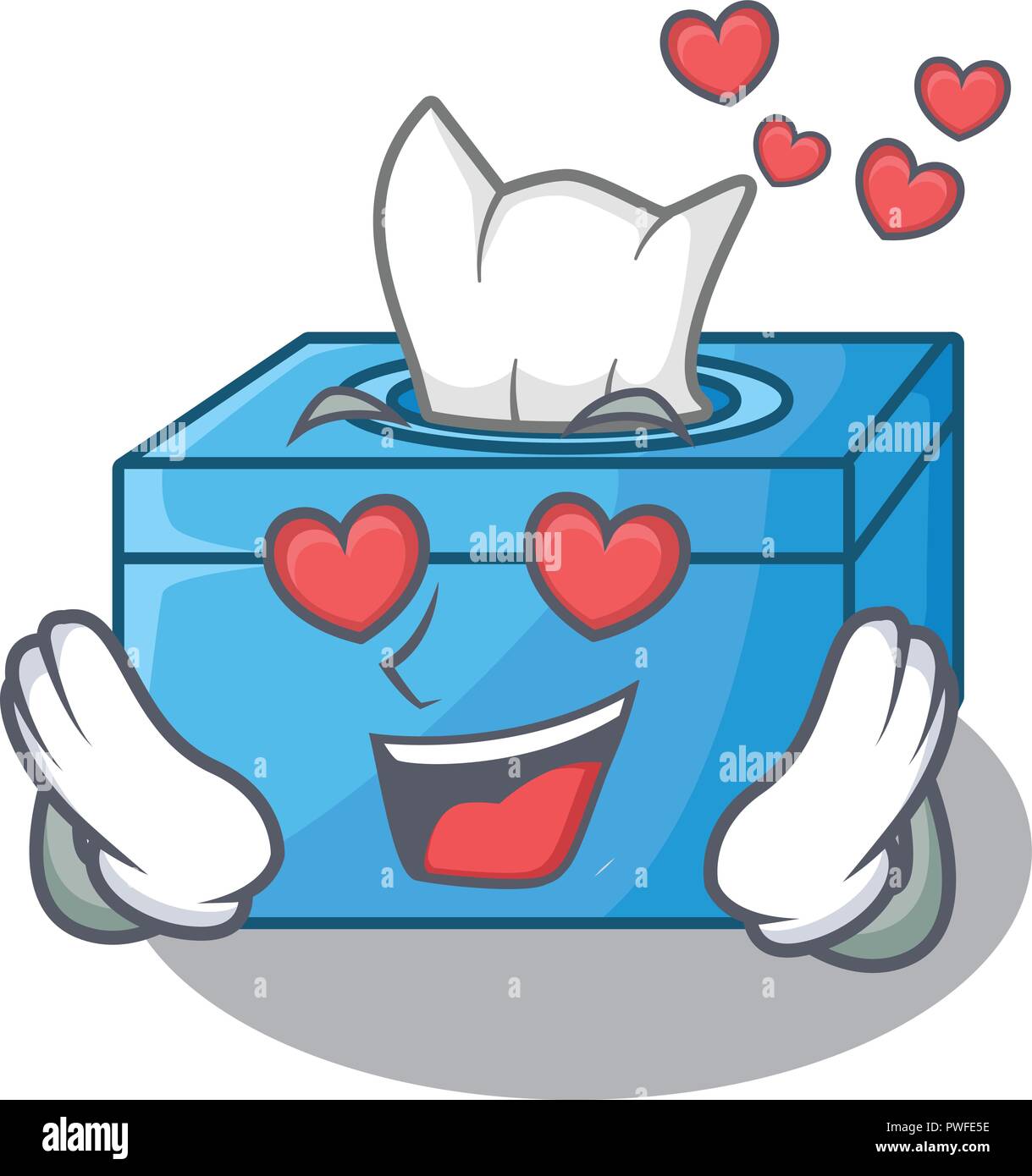 In love cartoon tissue box on a sideboard Stock Vector Image & Art - Alamy