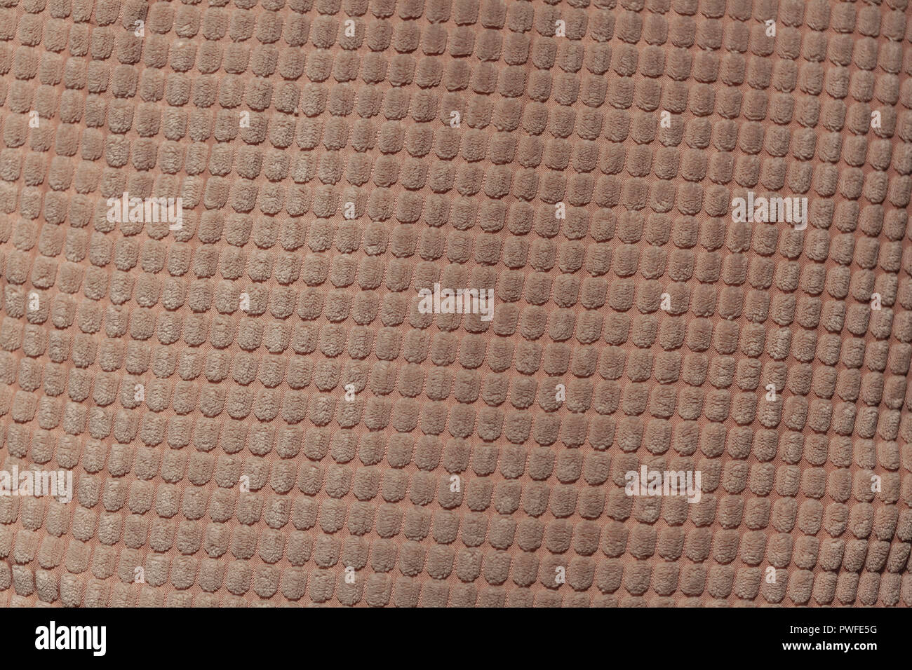 Repetitive fabric texture with rectangles of fluffy bumps Stock Photo ...
