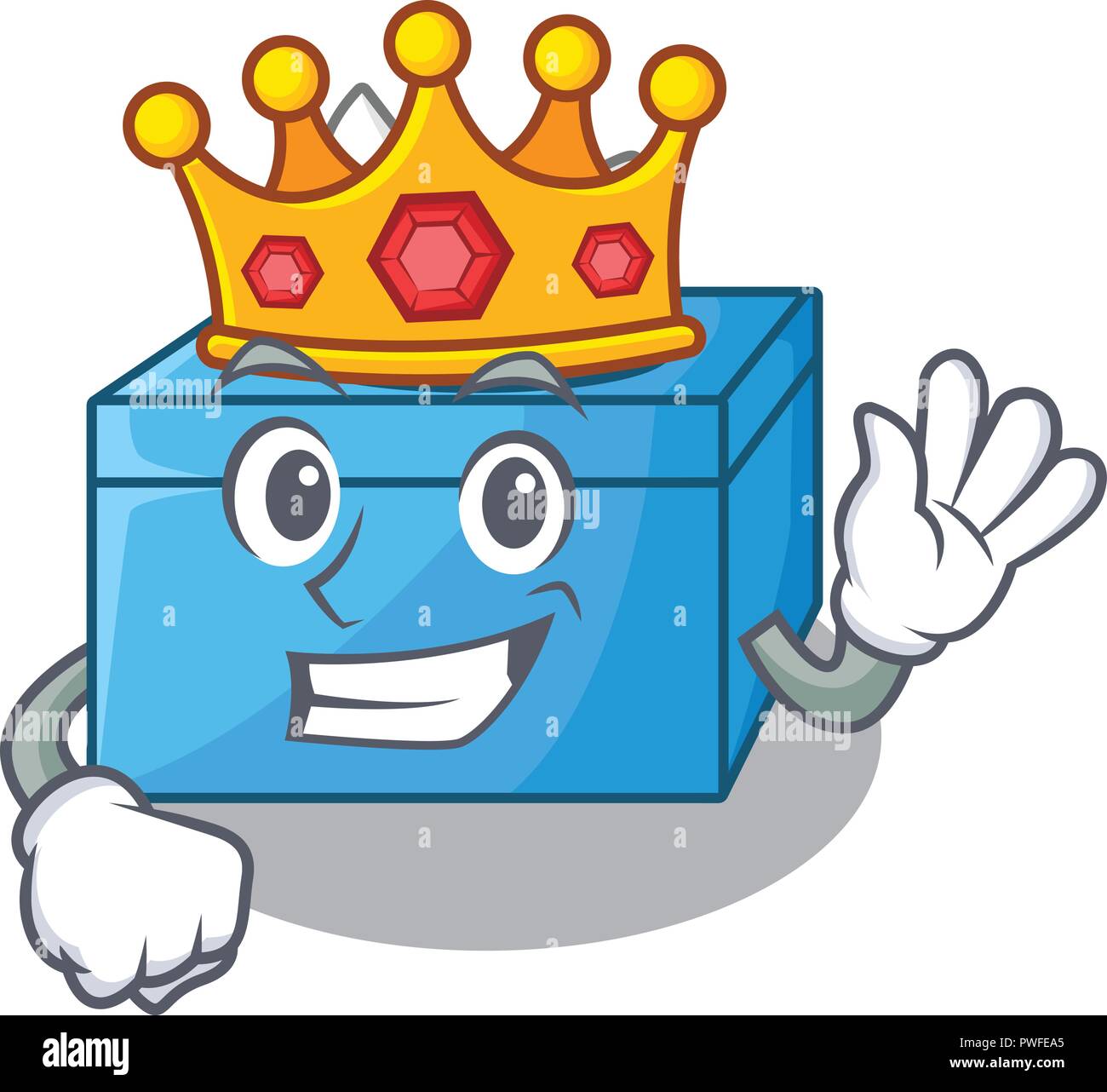 King tissue box isolated on the mascot Stock Vector Image & Art - Alamy