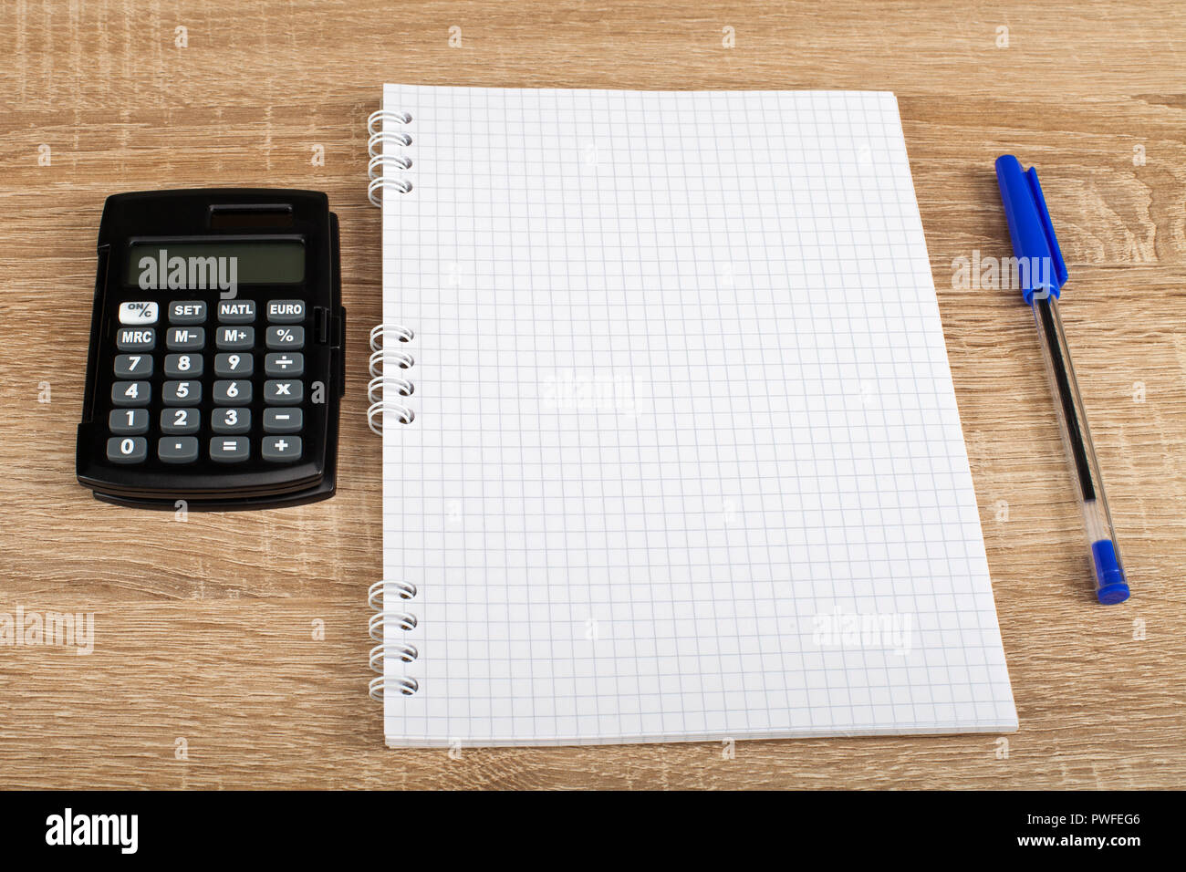 Pen pencil calculator compasses office hi-res stock photography and ...