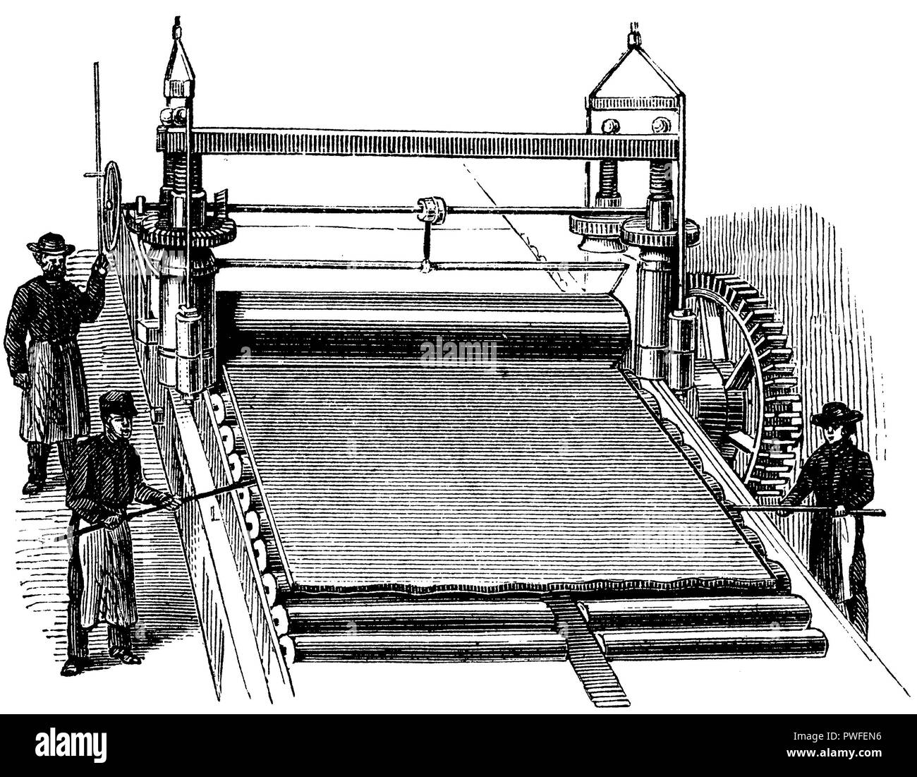 Lead mill, 1872 Stock Photo - Alamy