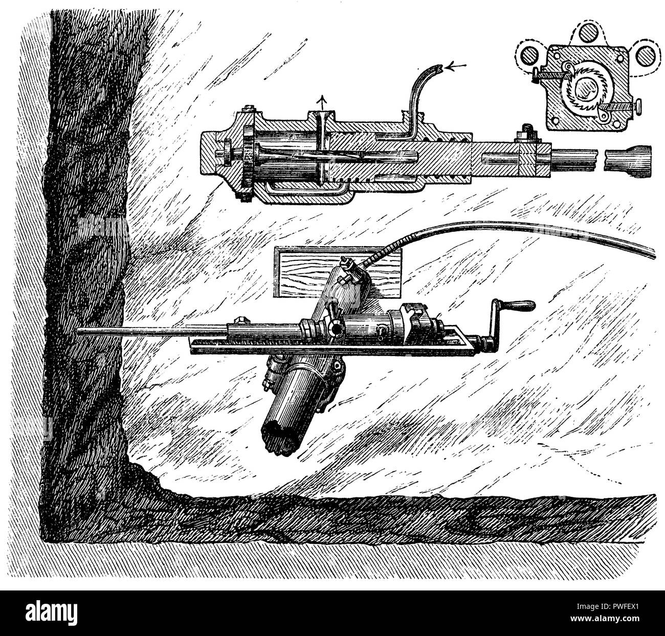 Historical boring machine hi-res stock photography and images - Alamy