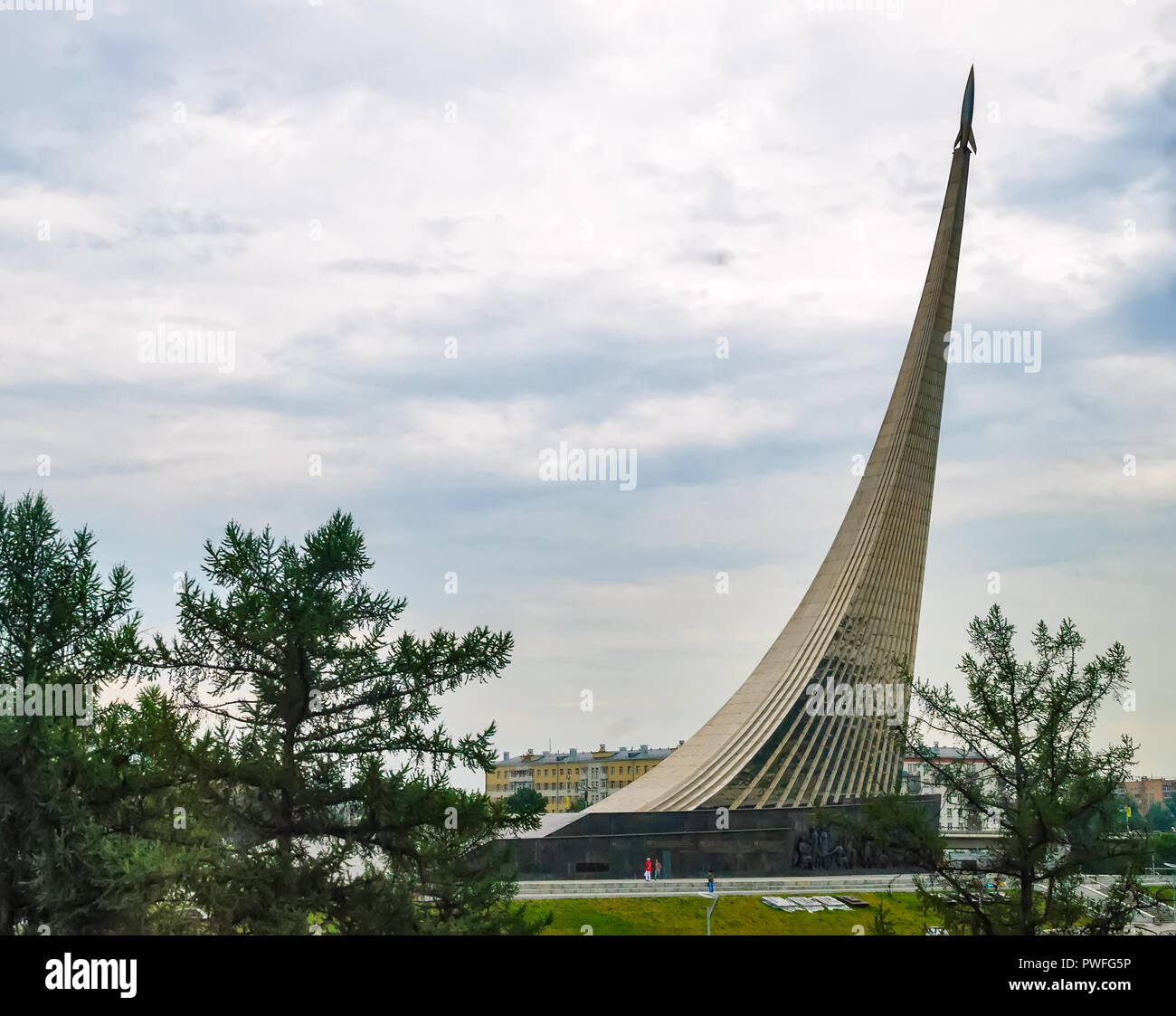 Moscow, Russia - July 3, 2010: Monument to the Space Conquerors Stock ...