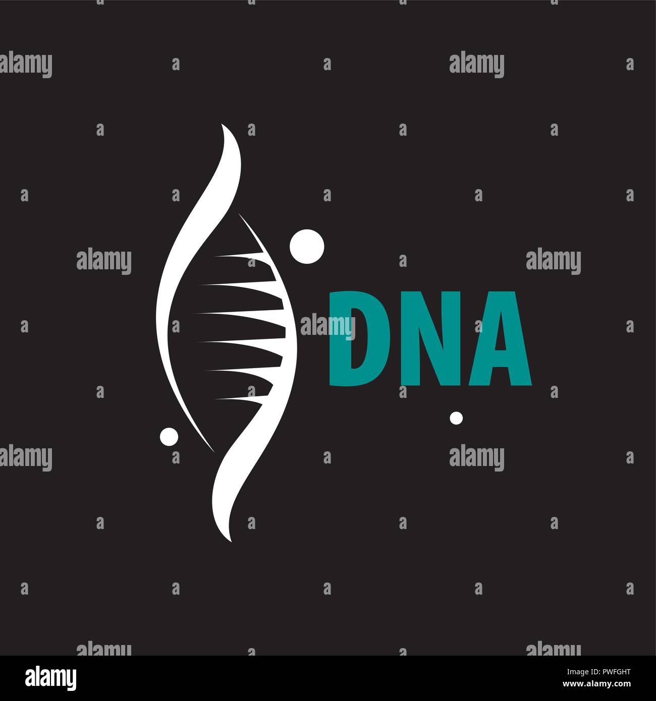 Sign in the shape of a spiral DNA. Vector illustration Stock Vector ...