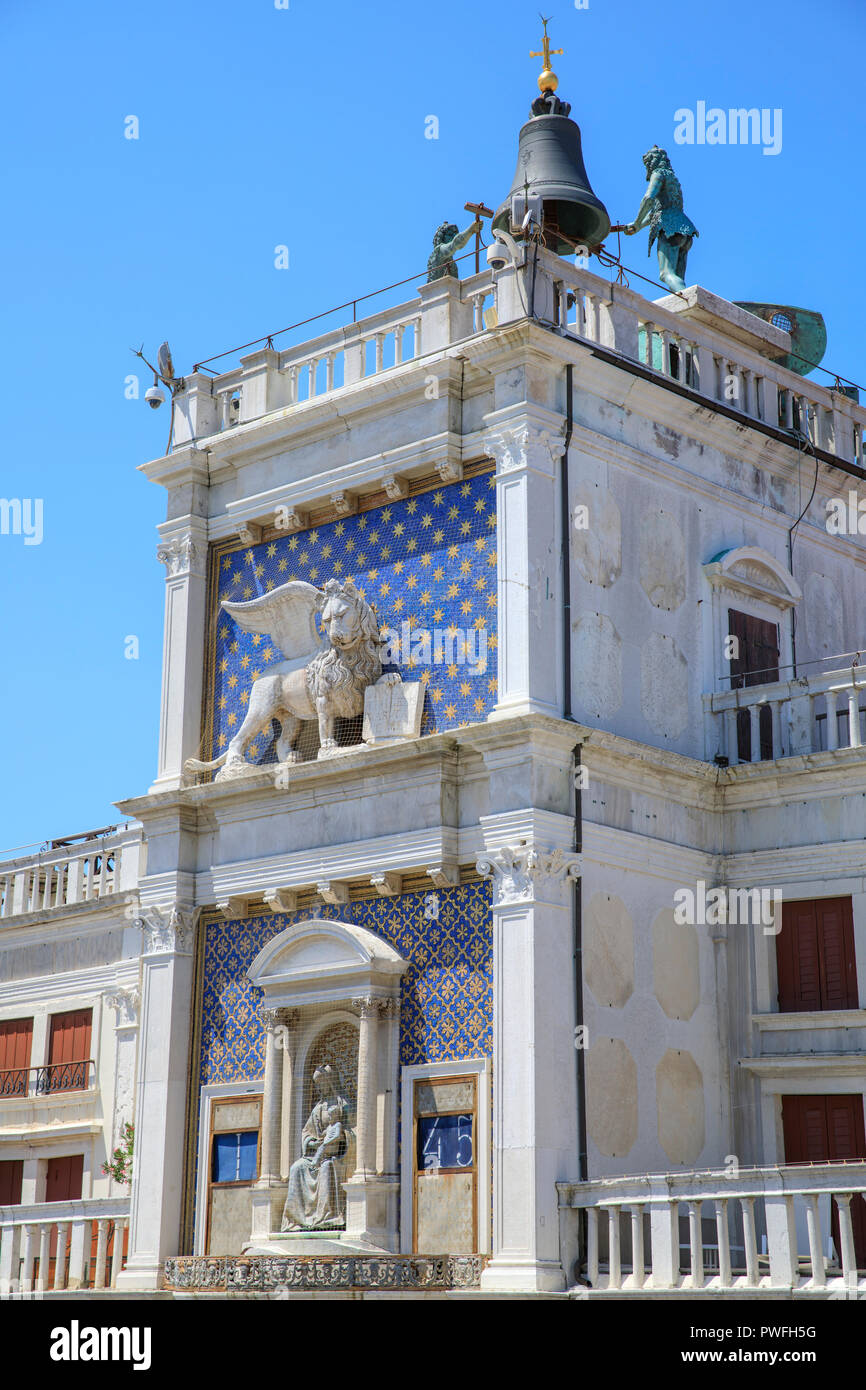 Torre dell'Orologio (Clock Tower) in St. Mark's Square, Venice, Italy ...