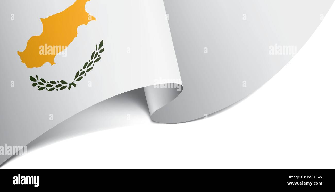 Cyprus flag, vector illustration on a white background Stock Vector ...