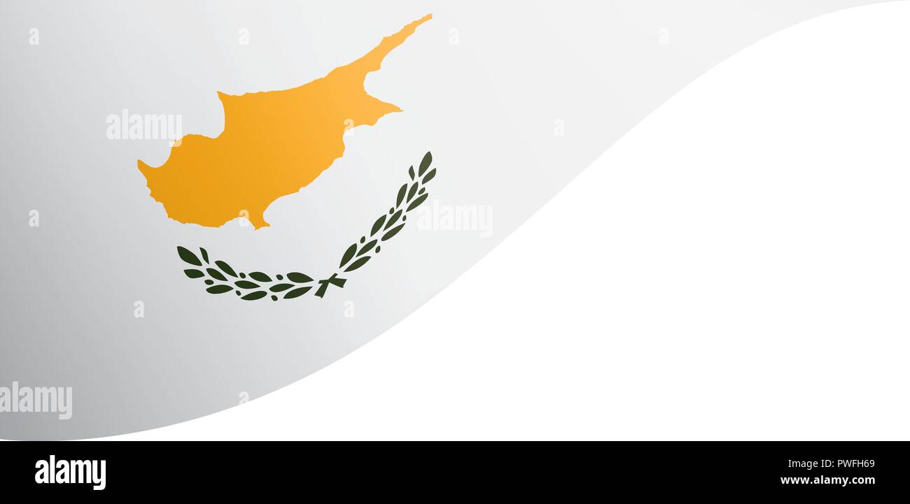 Cyprus flag, vector illustration on a white background Stock Vector ...