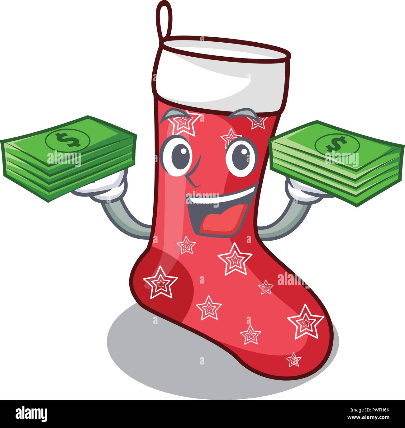 Money stockings Stock Vector Images - Alamy