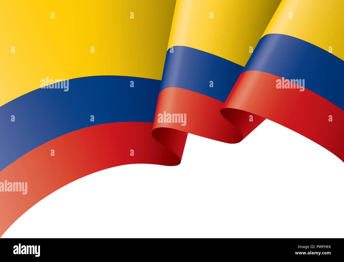 National flag colombia flying in Stock Vector Images - Alamy
